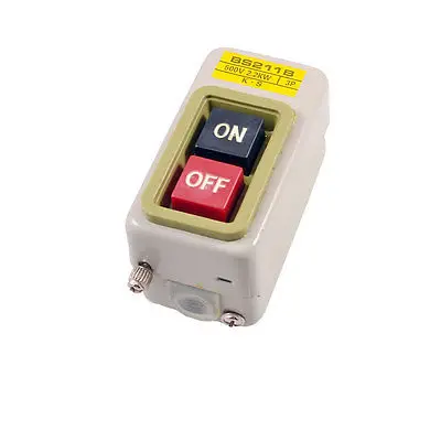 Screw Terminals On/Off Self Locking Power Push Button Switch 3 Phase ...