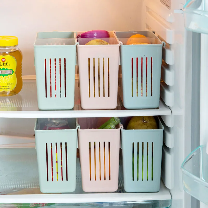 Japanese style Food kitchen refrigerator box lid plastic food storage ...