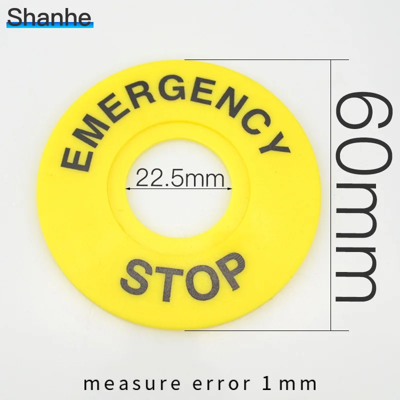 Switches 5PCS PANEL LABEL EMERGENCY STOP LABEL PLASTIC SIGN FOR ...