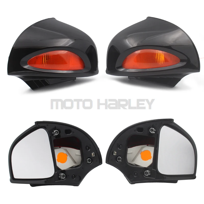 Signal Lens Rearview Glass Side Mount Mirrors for BMW R 850/1100/1150 ...