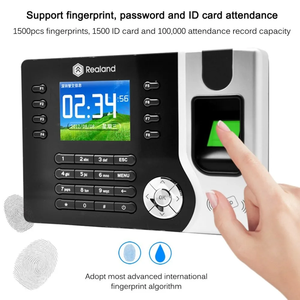 Energy-saving Fingerprint Access Control Machine Electric Password & ID ...