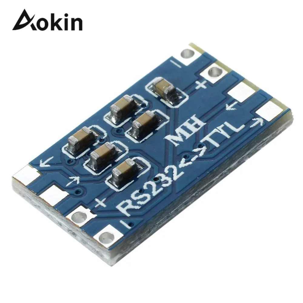 Placa de módulo de conversão rs232 ttl, módulo adaptador r mini rs232 ...