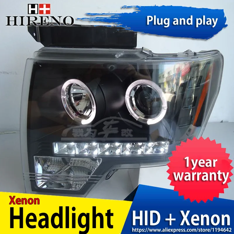 Hireno Headlamp for 2011 2014 Ford Raptor F150 Headlight Headlight ...