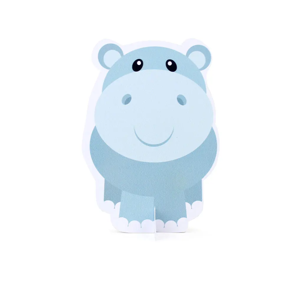 Safari Animal Party Table Decoration Hippo Table Centerpiece Kids ...