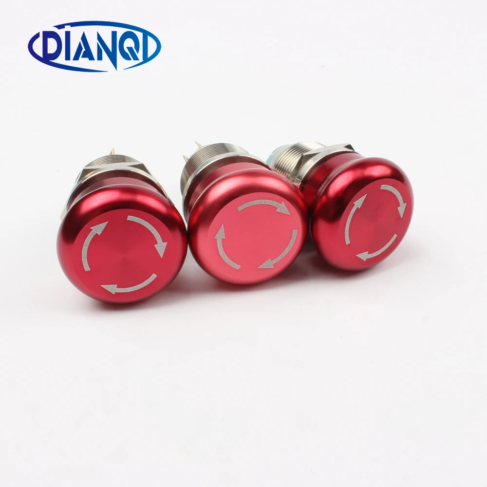 22mm Metal aluminum Emergency stop switch Push Button Switch latching ...