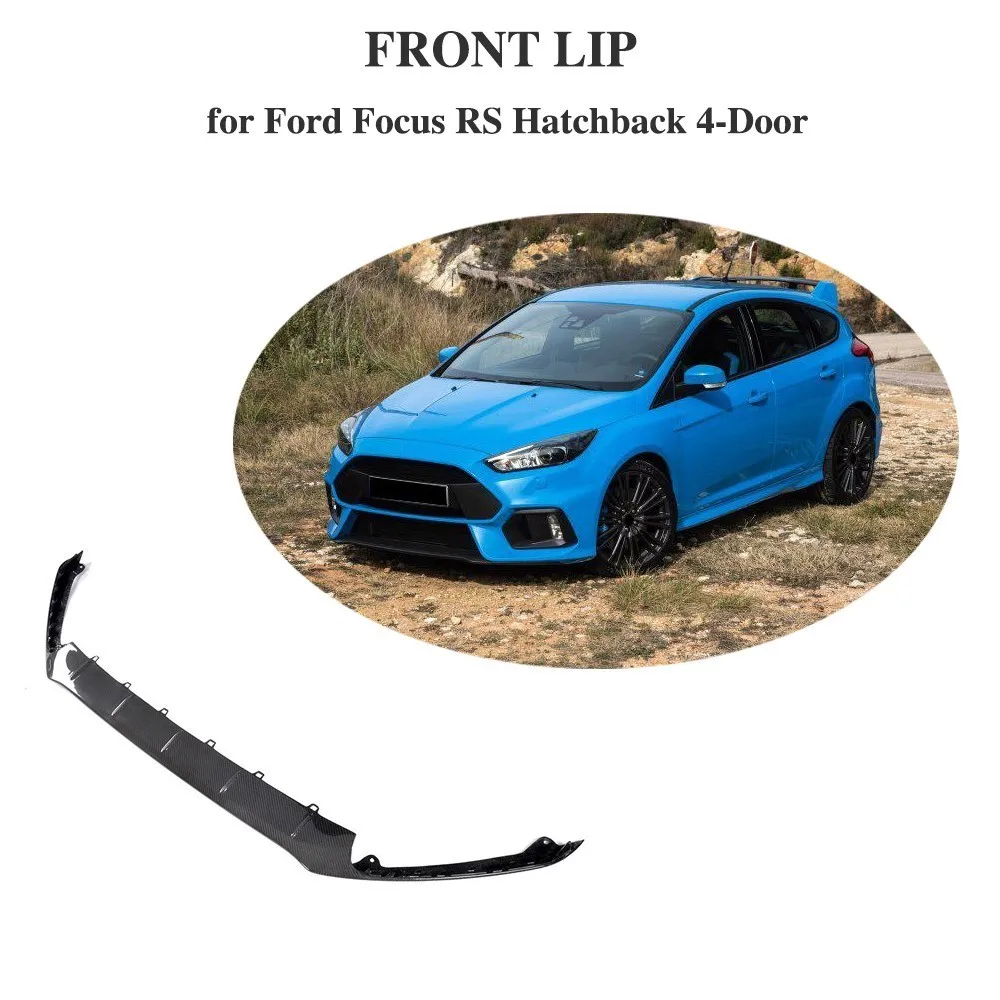 Carbon Fiber Front Bumper Lip Apron Spoiler For Ford Focus Rs Hatchback ...