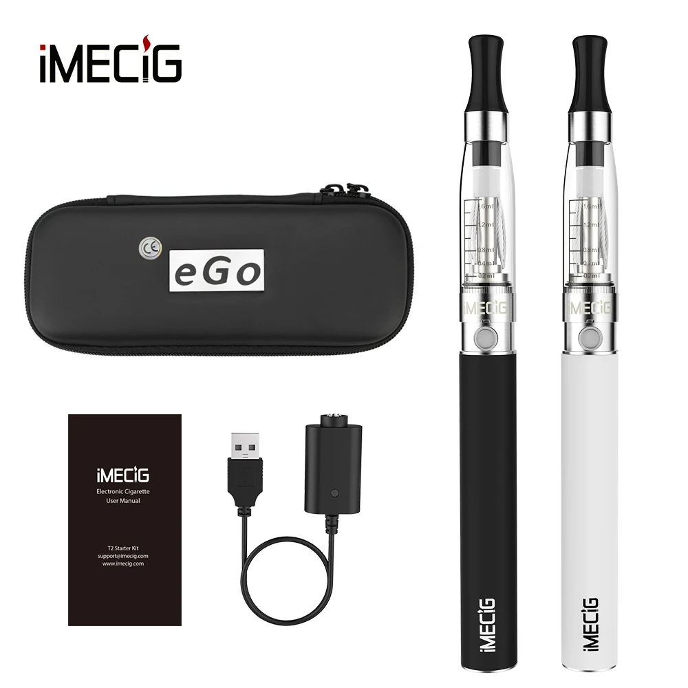 IMECIG Ego Vape Pen 2pcs/lot CE4 Vaporizer Electronic Cigarette Starter ...