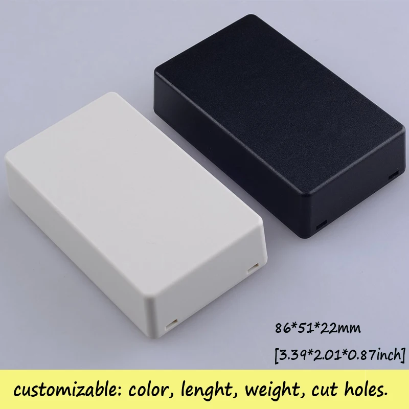 [2colors] black plastic box project small plastic electric box abs ...