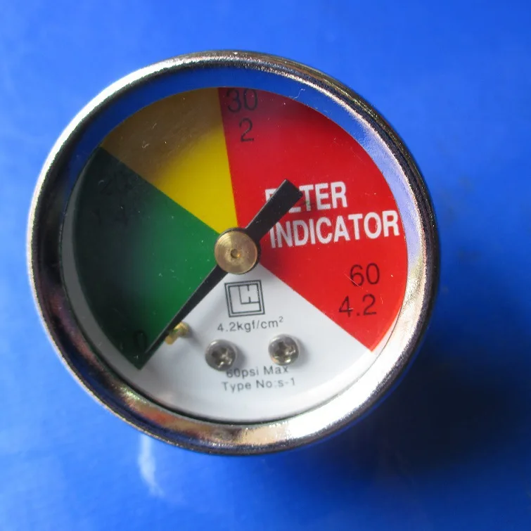 Red Yellow Green (blue) 0 4.2kgf / cm2 display multiple dial gauge ...