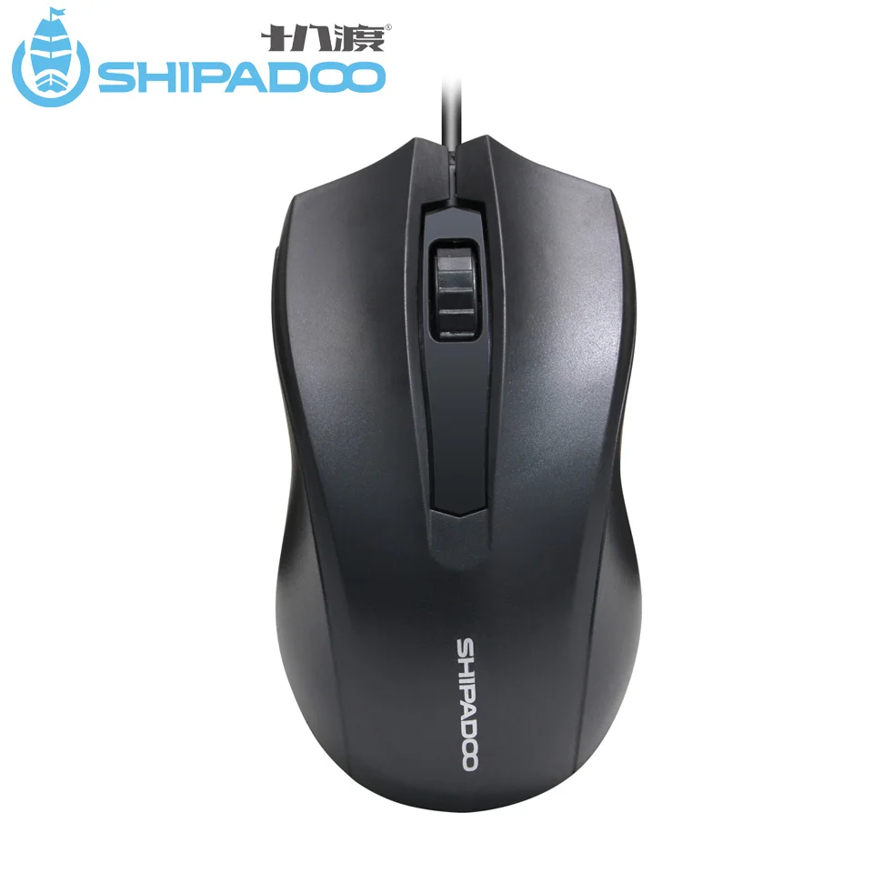SHIPADOO S130 USB Computer Mouse Classic Optical Mouse Wired Ergonomic ...