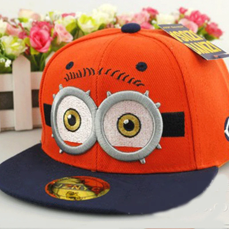 2017 Minions Baseball Cap American Cap yellow Minion Snapback Caps Boy ...