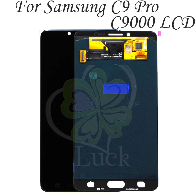 높은 AMOLED 삼성 갤럭시 C9 프로 LCD C9000 디스플레이 터치 스크린 디지타이저 어셈블리 교체, 6.0 "삼성 C9 ...