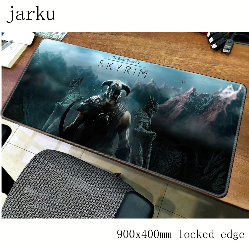 Skyrim Pad Mouse Computador Gamer Mause Pad 900x400x2mm Padmouse Big ...