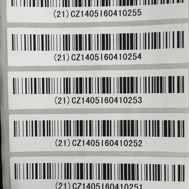 Customized Printing adhesive barcode labels with sequential number ...