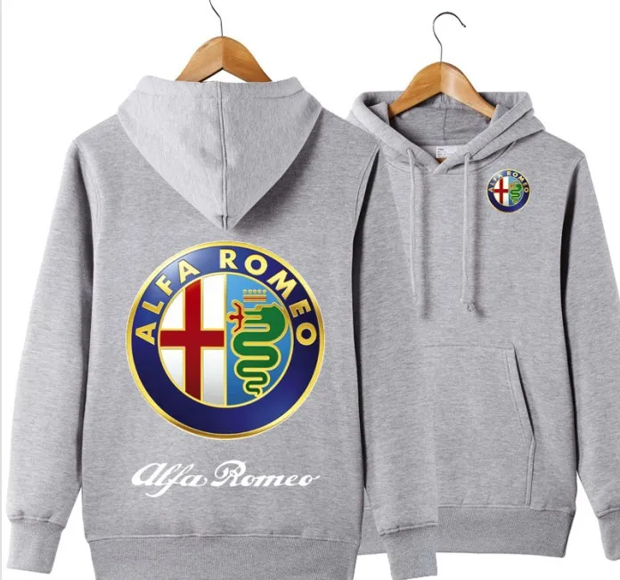 Women And Men's Alfa Romeo Logo Zipper Hoodie Jacket Sweatshirts Jacket ...