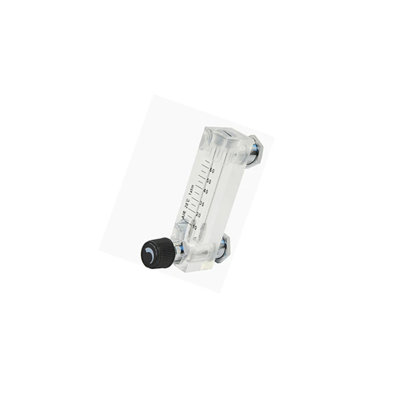 10-70l/min 1/4" Bsp Female Thread Pmma Panel Type Gas Float Flowmeter Air Flow Meter Rotameter ...