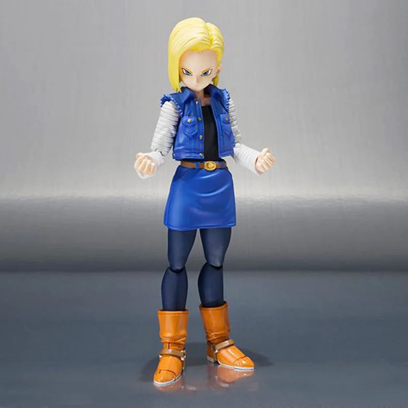 Free Shipping 5" Dragon Ball Z Anime SHF Android 18 Moveable Boxed 13cm ...