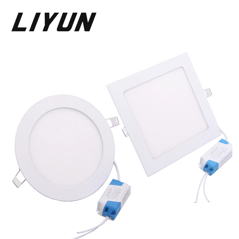 2835 LED Panel Light AC 85 265V Square Round 3W 4W 6W 9W 12W 15W 18W ...