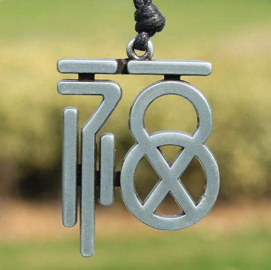 Chinese National Trendy Lucky Fu Character Pendant Necklace Wax Cord ...