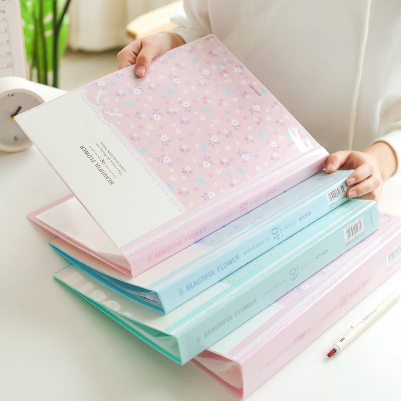 80 Pages Waterproof Multilayer Insert A4 File Folder Bag Document ...