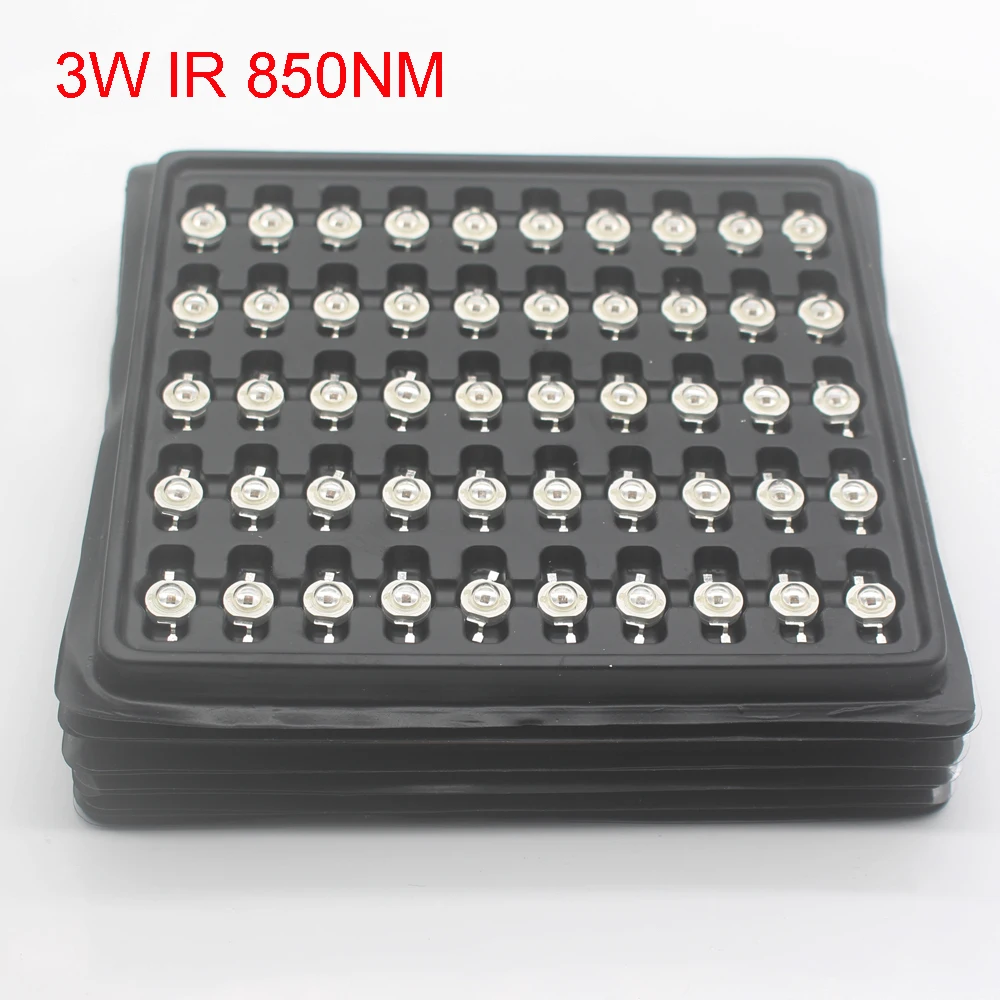 10pcs-x-3Watt-3W-High-Power-led-850nm-Infrared-LED-IR-for-Night-Vision ...