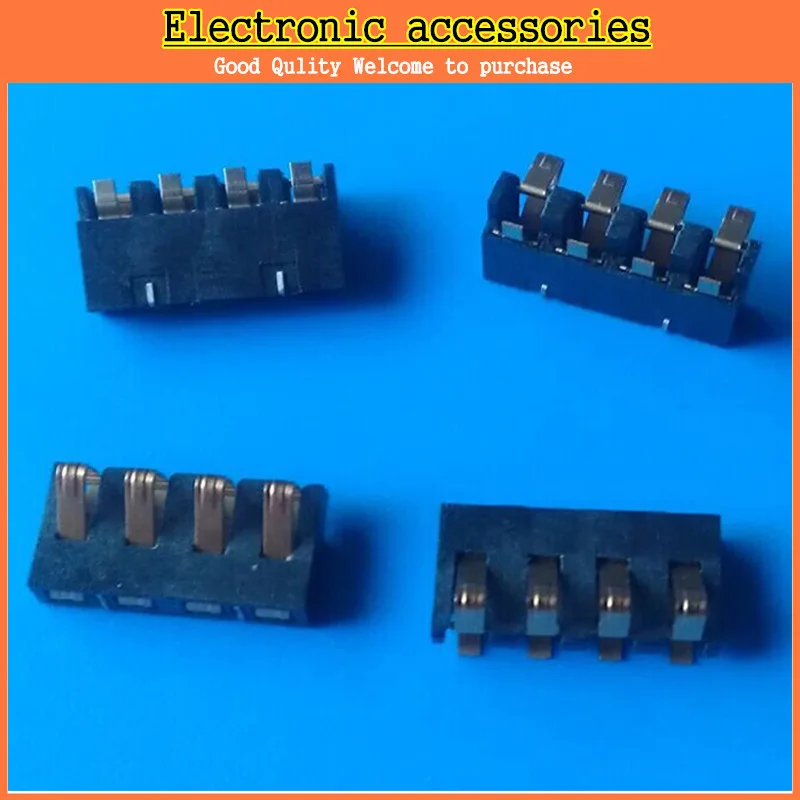 New 4pin Mobile phone battery connector battery holder 2.5PH length10MM ...