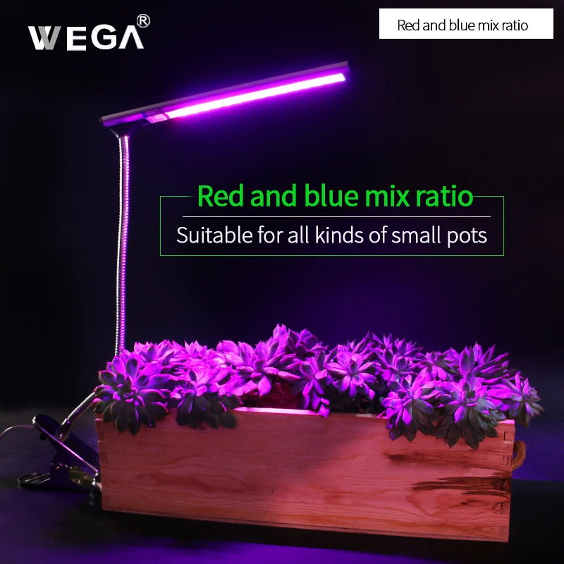 Wega planta crecimiento lámpara espectro completo y Rojo azul mezcla de ...