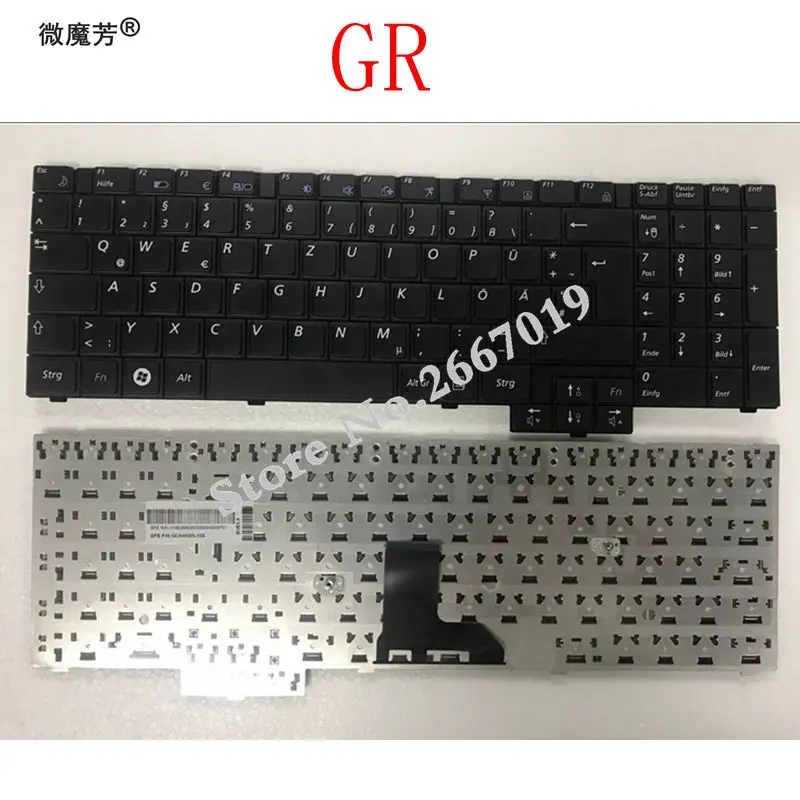 Teclado GR para ordenador portátil, negro, para Samsung R620, R528 ...