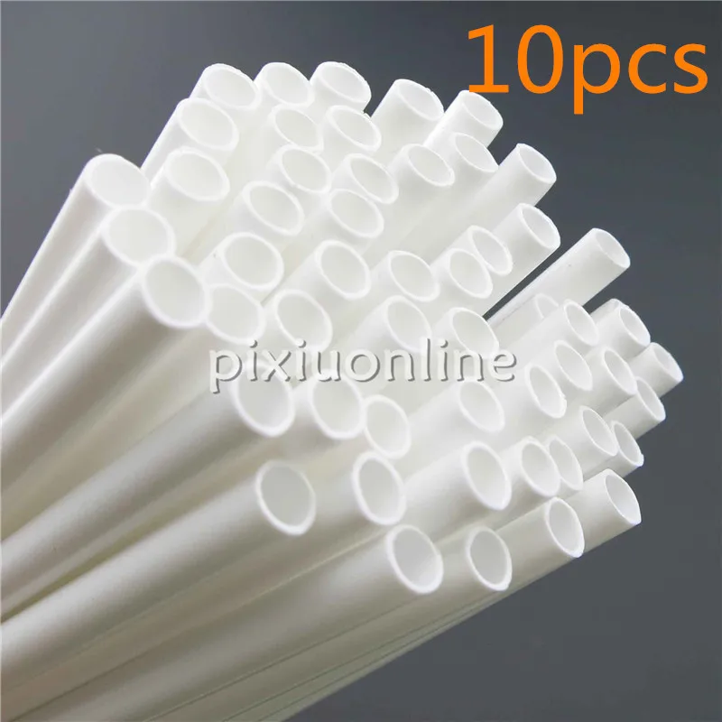 10pcs/pack J042 White PP Pipe Model Hollow Tubing DIY Handmade Parts ...