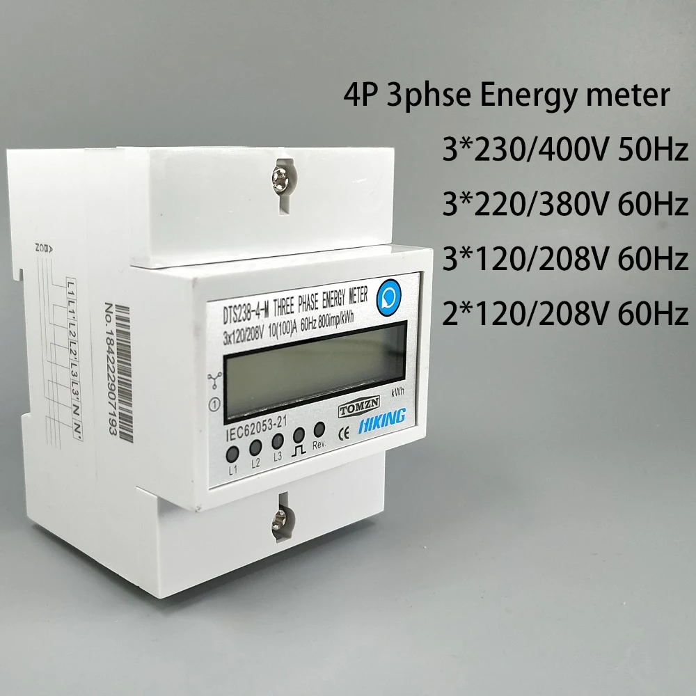 AC meter electricity meter between meter 230/400V 10/60 A Test Meters ...