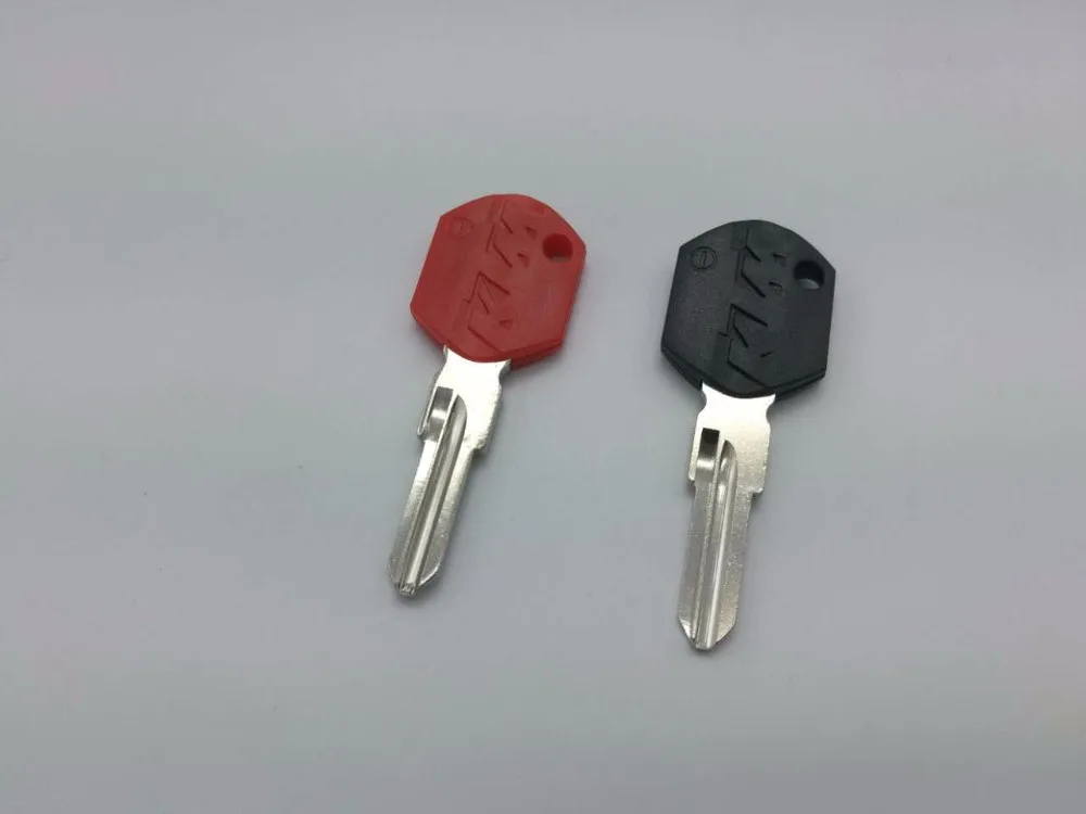 Brand New Black / Red Motorcycle Blank Key Uncut Blade For KTM DUKE 125 ...