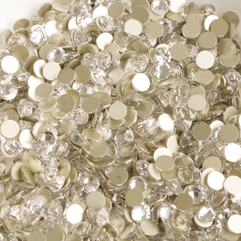 YANRUO-2058NoHF-Clear-Crystal-FlatBack-Strass-pietre-di-cristallo-Non ...