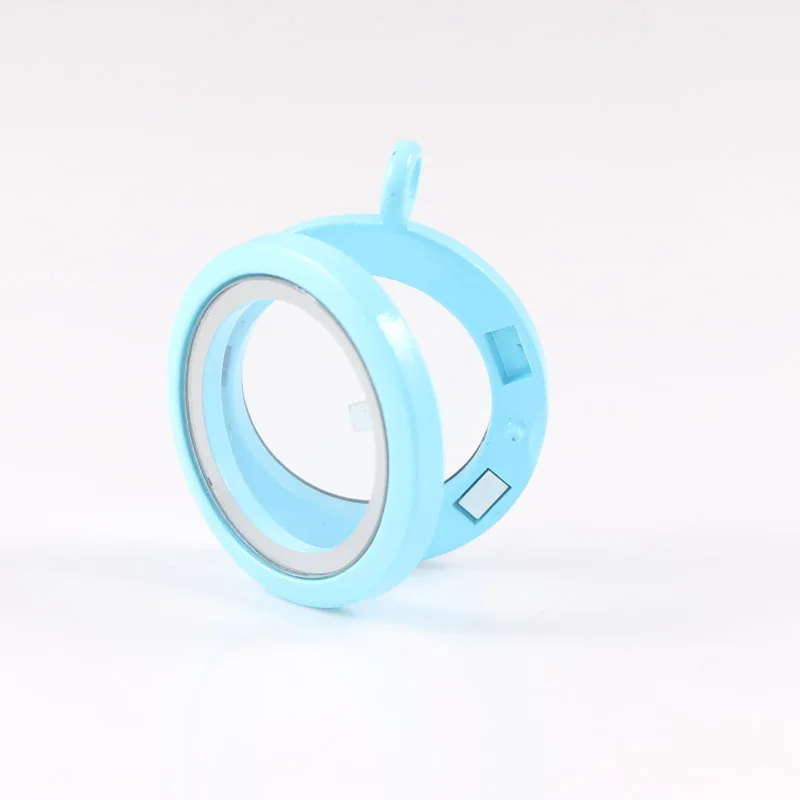 Blue Color 30mm Round Magnet Memory Photo Magnetic Glass Living ...