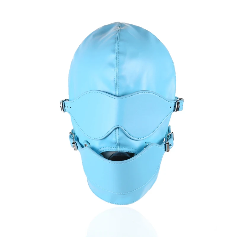 2017 New High Quality Leather Maskadult Sex Toys For Couples Bdsm Fetish Bondage Mask With Ball
