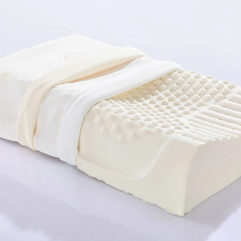 Comfort Thailand Latex Pillows Orthopedic Neck Massage Pillow Bedroom Sleeping Pillow One Piece