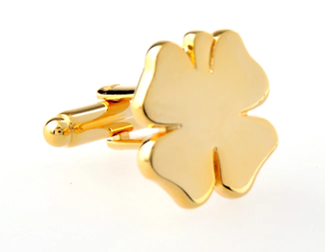 Sunnylink Men's Cuff Links Clover Gold Cufflinks For Shirt J1243 - Tie ...