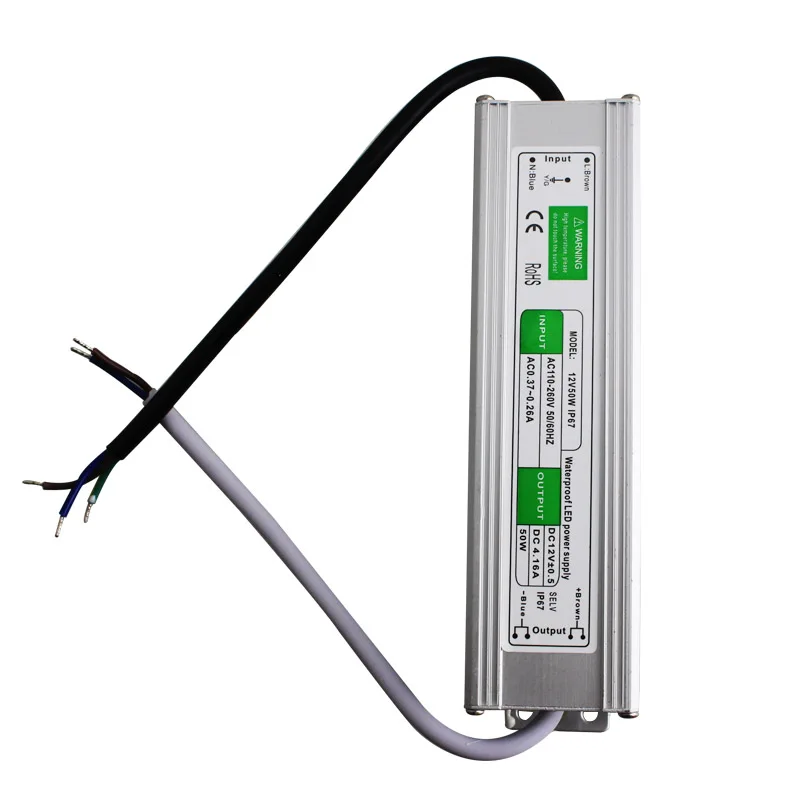 1pcs transformer DC 12V 50W led strip light driver power supply ...