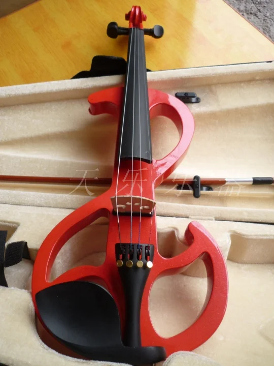 beautiful red electric violin full set|Violin| - AliExpress