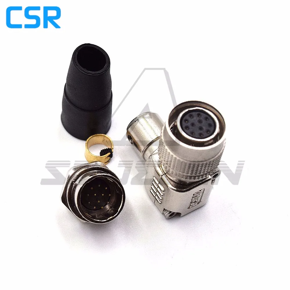 Camera power plug 12 pin 90 degree elbow, Hirose Connector 12pin Plug ...