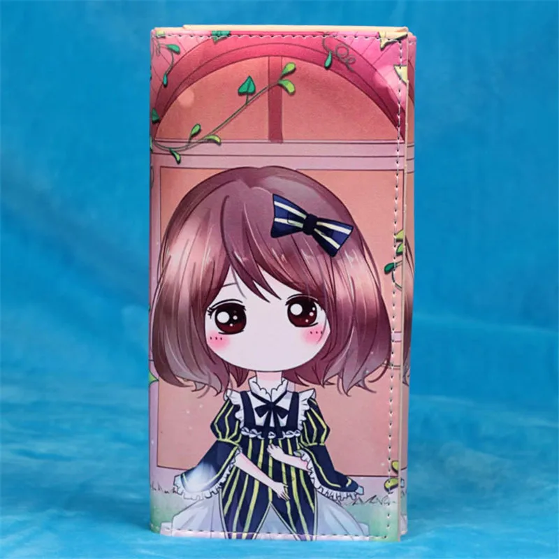 cartoon girls standard clutch wallet cute doll print money organizer ...