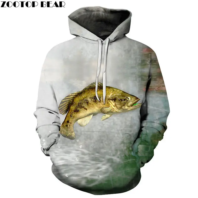 Marine Fish Seaworld Men Hoodies 3D Print Anime Spring Pullover ...
