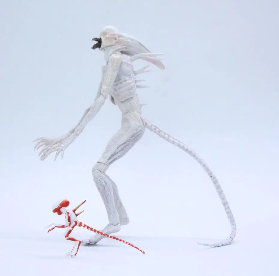 NECA Movie Aliens Neomorph Alien White Action Figure Poseable Baby ...