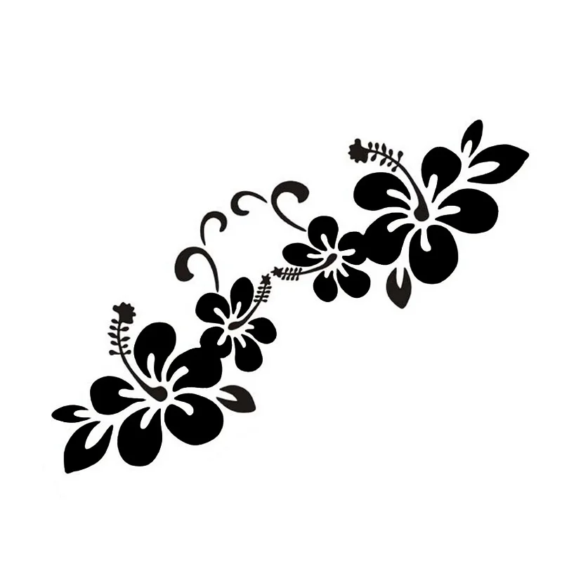 14*10cm Plants Flower Decal Stickers Cover Scratches Special Fun Casual ...