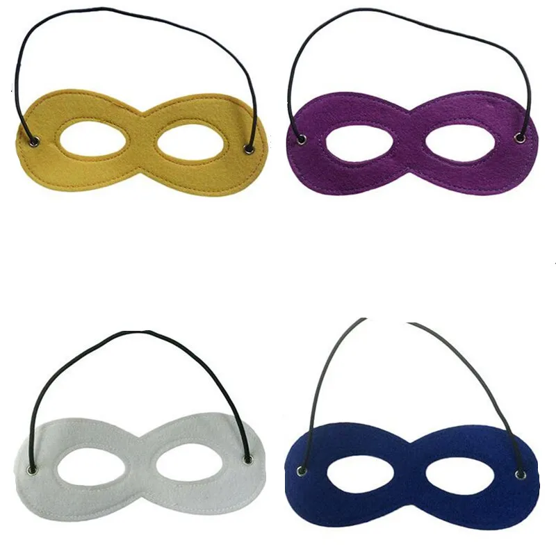Women Girls Solid Color Felt Eye Mask Kids Adults Performance Props ...