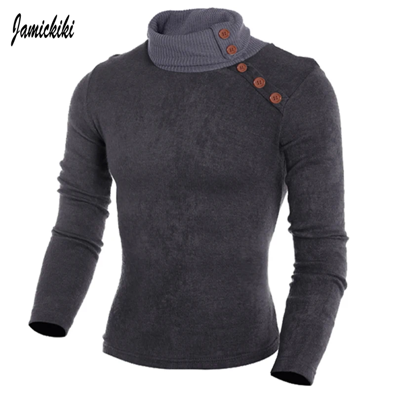 Jamickiki Tops Mujer Ropa de Moda de Cuello Alto Manga Completo Negro ...