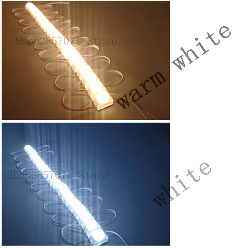20x Super Highlight 2835 White\warm White Light 180 Degrees Lens Led ...