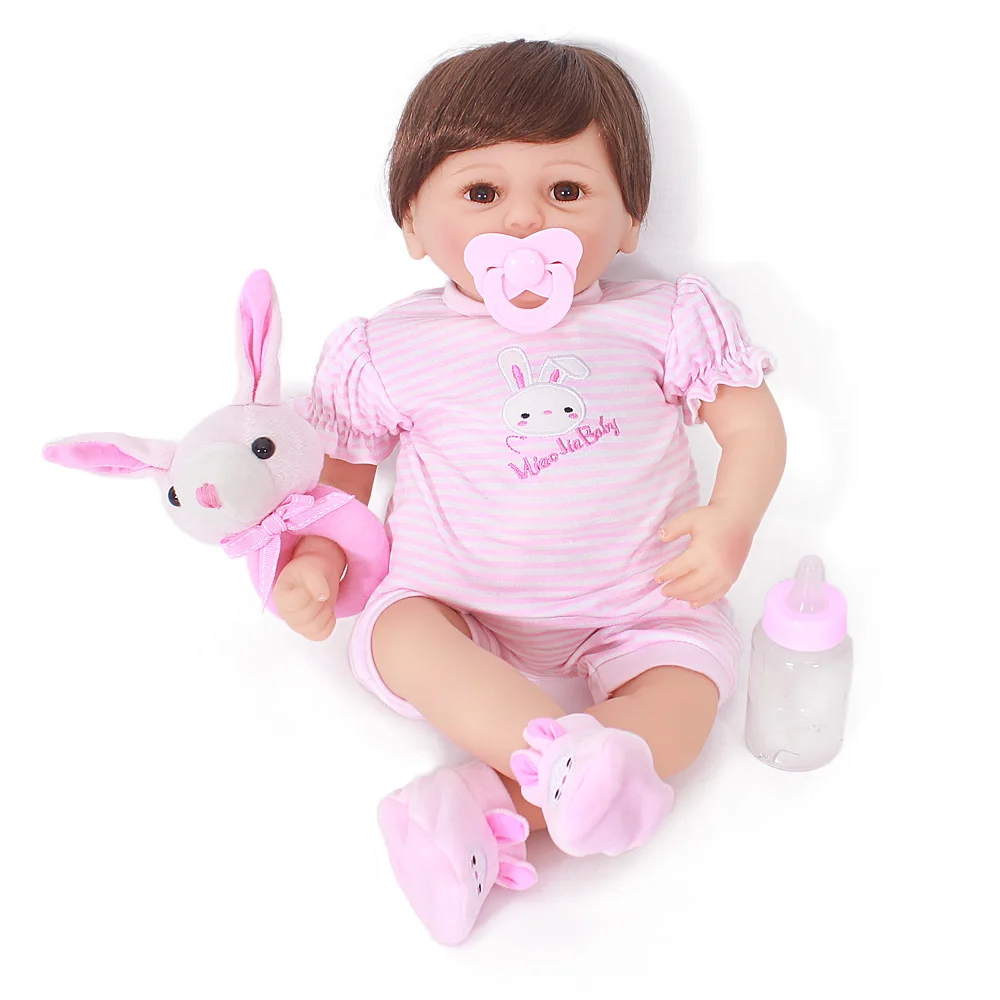 Bebe lol bonecas reborn surpresa 20 "50cm silicone reborn bebê menina ...