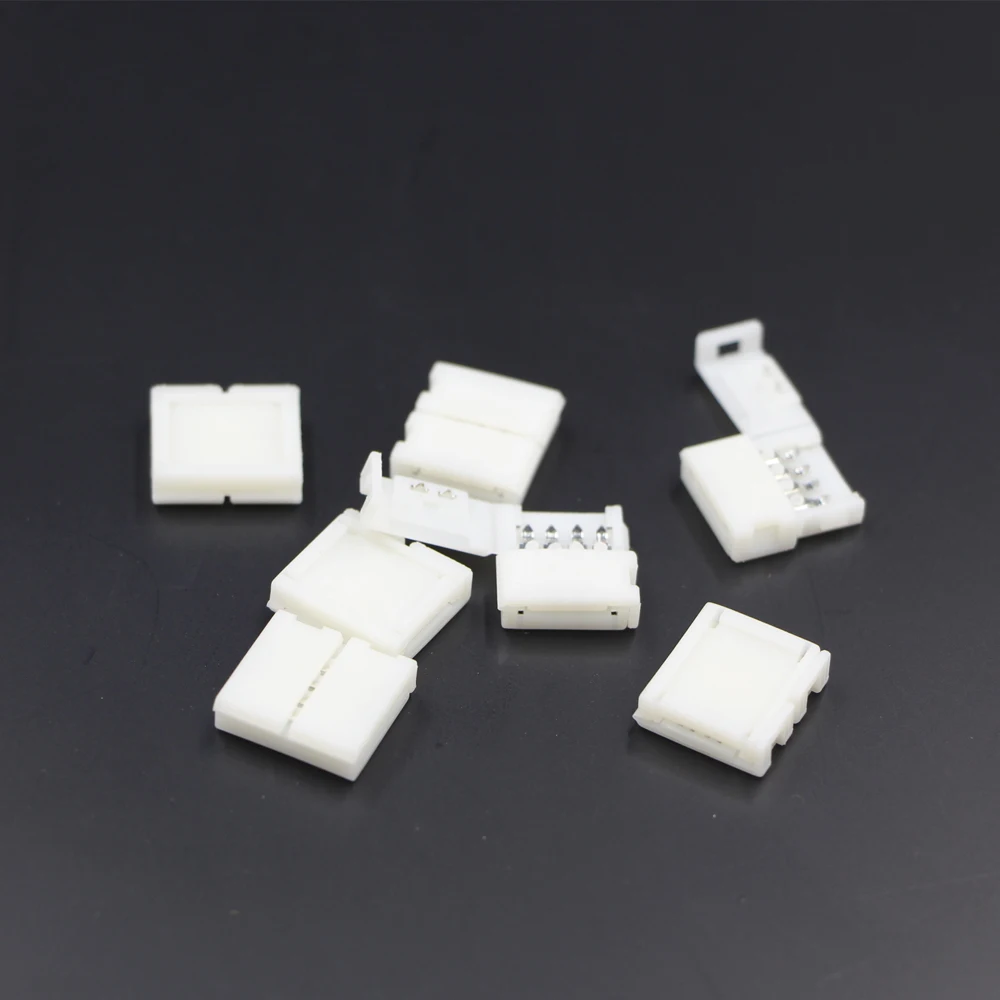 5 Pcs 4pin solderless PCB board Clip on Coupler connectors 10mm for ...