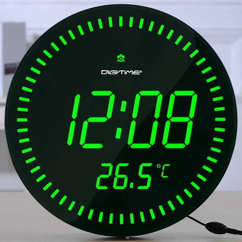 Digitime à distance LED électronique horloge élégant minimaliste salon ...