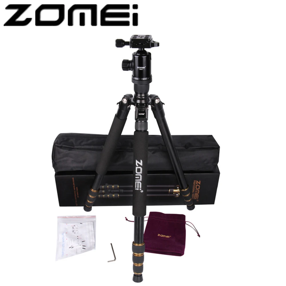 Zomei Z688 Professional Photographic Travel Compact Aluminum Heavy Duty Tripod Monopod&Ball Head ...